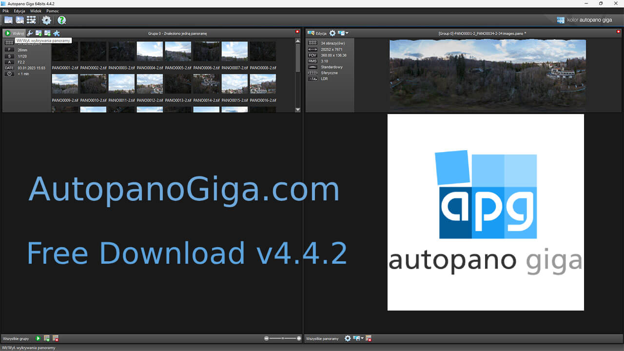 Download Autopano Giga 4.4.2 (Free Full Version) - Win/Mac/Linux